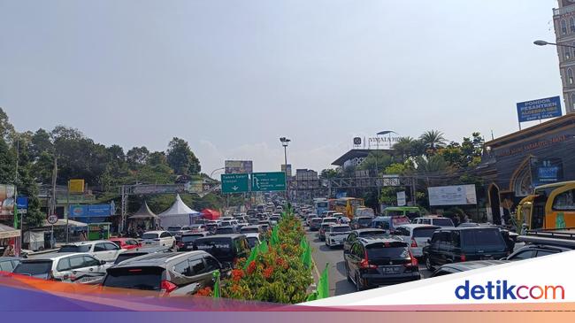 Lalin Padat, One Way Arah Puncak Bogor Diterapkan Pagi Ini