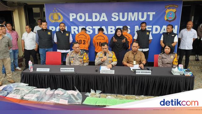 3 Kurir Narkoba Ditangkap di Medan, 15 Ribu Butir Ekstasi Disita