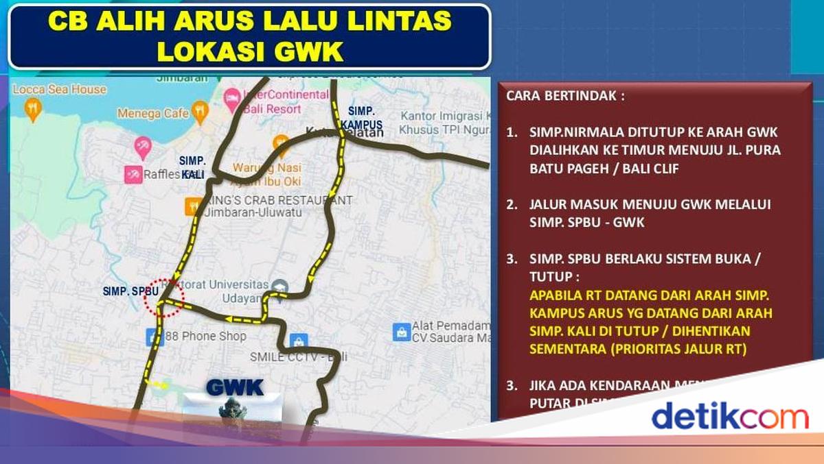 Pengumuman! Rekayasa Lalin di GWK-Kuta saat Pergantian Tahun, Begini ...