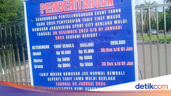 Tiket Masuk ke Wisata JSC Palembang Naik, Pengunjung Kaget