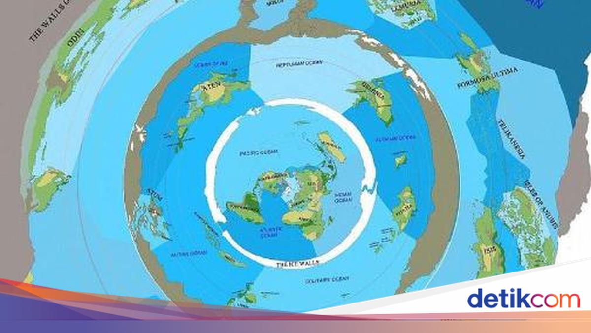 Viral Peta Bumi Datar Dikelilingi Dinding Es Antartika, Begini Faktanya