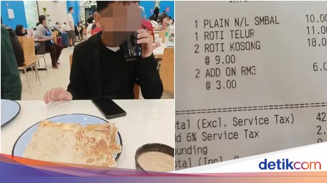 Pria Ini Kecewa, Beli Roti Canai di Restoran Tampilannya Mirip Makanan ...