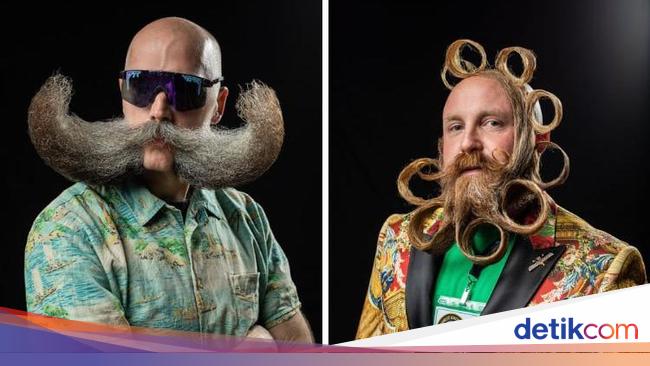 Foto Jawara Kontes Jenggot dan Kumis Bikin Tercengang dan Geleng-geleng