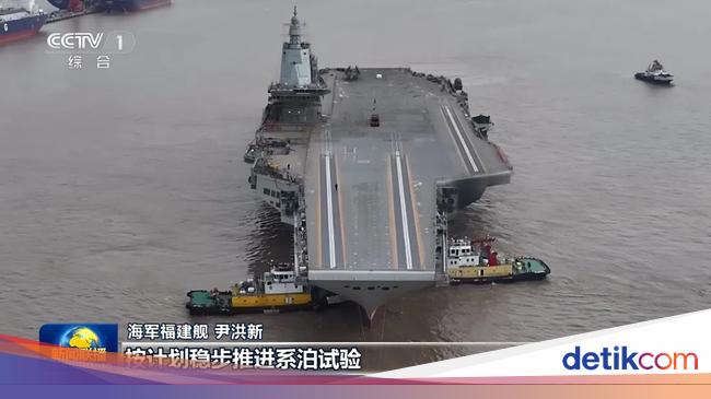 Kapal Induk Baru China Jadi yang Terbesar Ketiga di Dunia, AS Wajib Waspada!