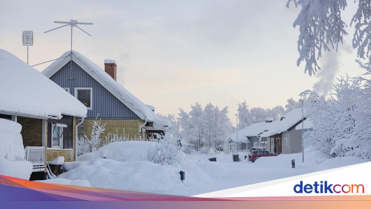 Potret Swedia Alami Cuaca Dingin Ekstrem, Suhu di Bawah Minus 40