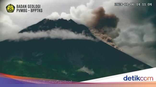 Merapi Erupsi Lagi, Lereng Timur Terdampak Hujan Abu!