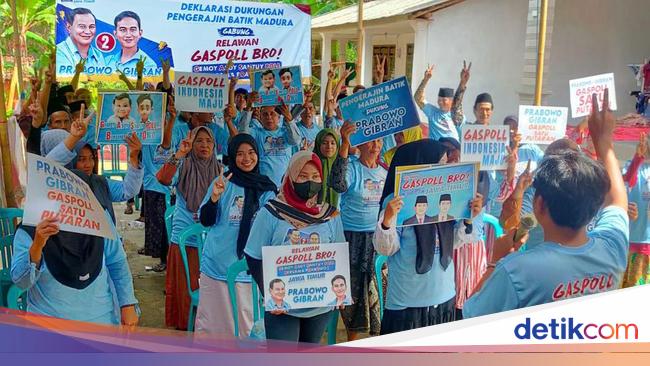 Gabung Gaspoll Bro, Perajin Batik Madura Tambah Dukungan ke Prabowo-Gibran Gabung Gaspoll Bro, Perajin Batik Madura Tambah Dukungan ke Prabowo-Gibran