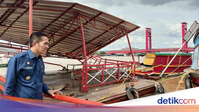 Biaya Perbaikan Dermaga Kampung Kapitan Palembang yang Ditabrak ...