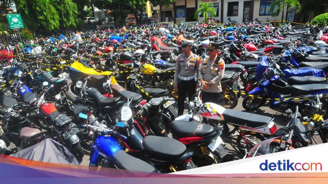 700 Motor Knalpot Brong di Kudus Disita Polisi
