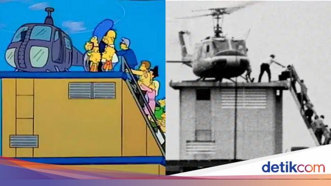 Foto Sejarah yang Diciptakan Kembali oleh Kartun The Simpsons