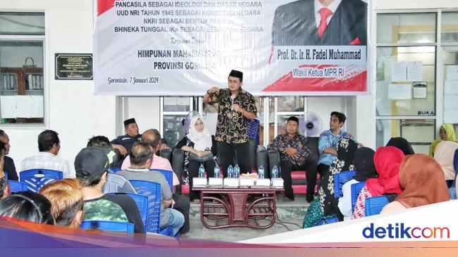 3 Pesan Fadel Muhammad pada Sosialisasi Empat Pilar MPR di Gorontalo