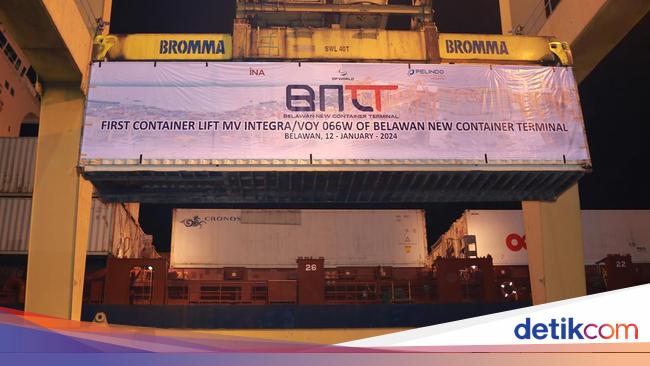 Terminal Peti Kemas Belawan Resmi Beroperasi, Bongkar Muat Capai 1.000 TEUs