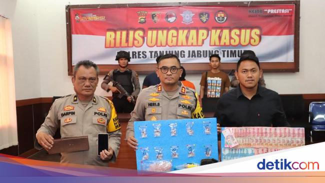 Polisi Tangkap Pengedar Sabu di Tanjabtim, 99 Paket Sabu Disita