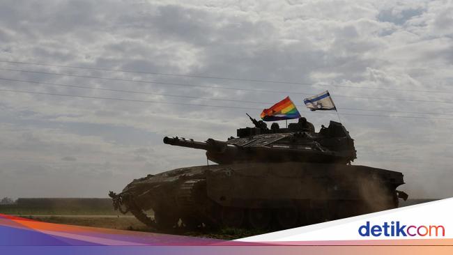 Tank Israel Kibarkan Bendera LGBT di Perbatasan Gaza