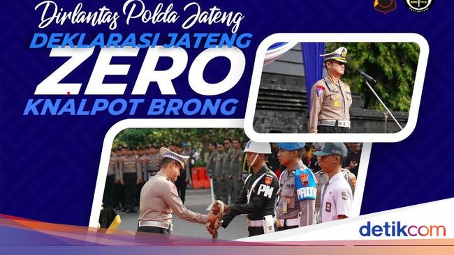 Dukung Pemilu Damai, Ditlantas Polda Jateng Deklarasi Zero Knalpot Brong