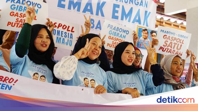 Emak-emak di Banten Gabung Gaspoll Bro, Beri Dukungan ke Prabowo-Gibran