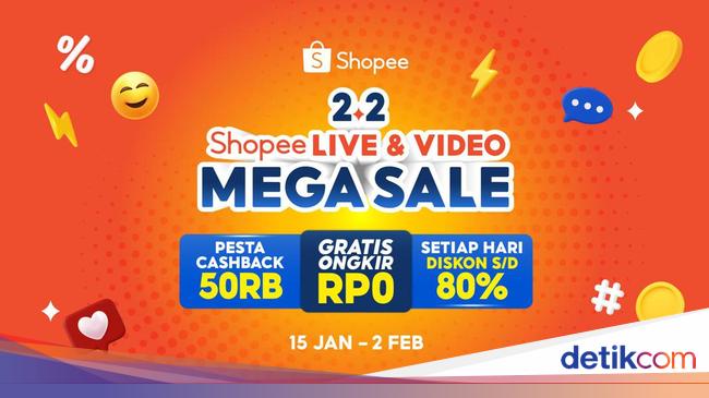 Catat! Ini Promo 2.2 Shopee Live & Shopee Video Mega Sale