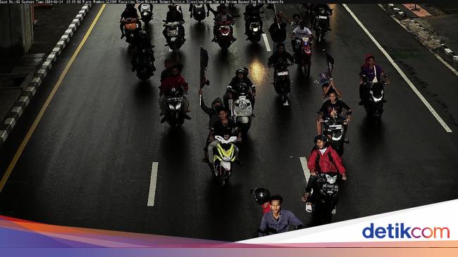 Pemotor Konvoi Langgar Lalin di Makassar Terekam ETLE, 13 Motor Kena Tilang