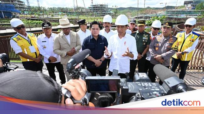 Erick Thohir Dampingi Jokowi Cek Proyek IKN: Bismillah Agustus Pindah!