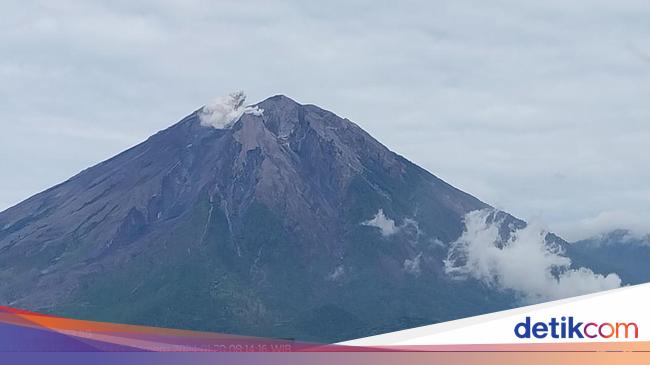 Gunung Semeru Erupsi Keluarkan Abu Setinggi 300 Meter