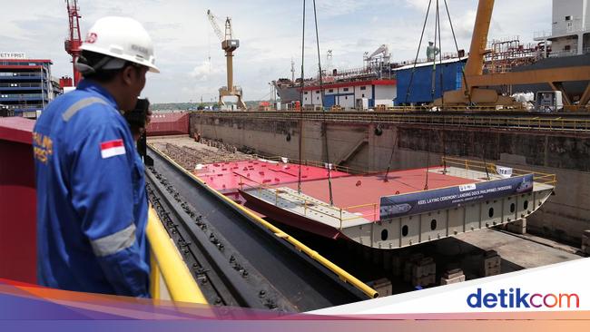 Potret Peletakan Lunas Kapal yang Dipesan Filipina
