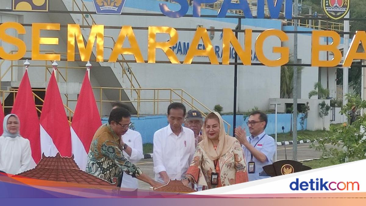 Jokowi Resmikan SPAM Semarang Barat, Pasok Air Bersih ke 350 Ribu Warga