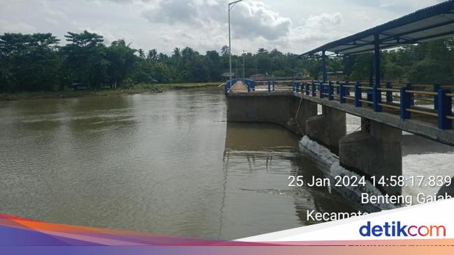 Bendung Lekopancing Maros Naik Status Waspada, Ketinggian Air di Atas Mercu