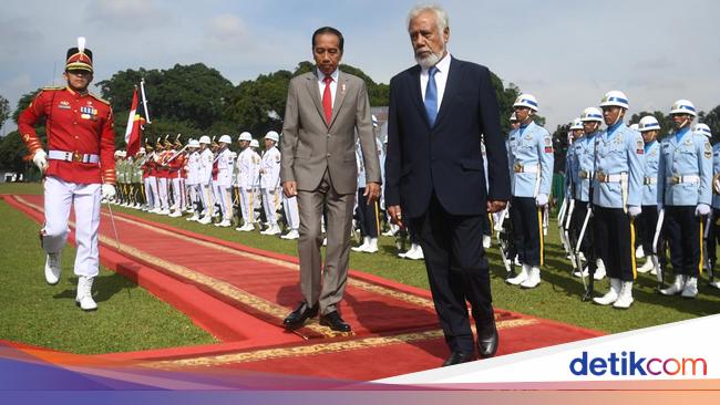 Momen Jokowi Terima Kunjungan PM Timor Leste di Istana Bogor