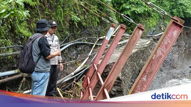 Jalur Wisata Air Terjun Madakaripura Putus Diterjang Longsor dan Banjir