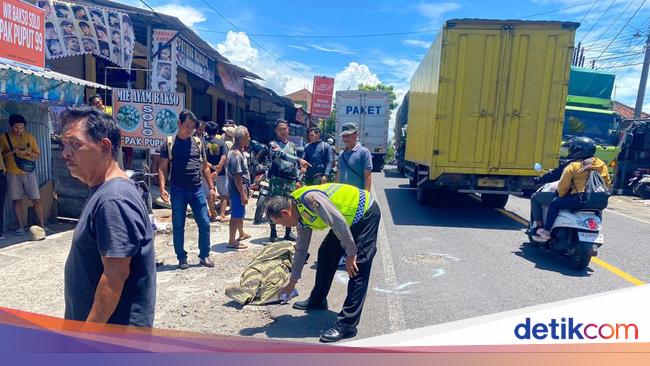 Pemotor di Tabanan Tewas Mengenaskan Akibat Terlindas Truk Boks