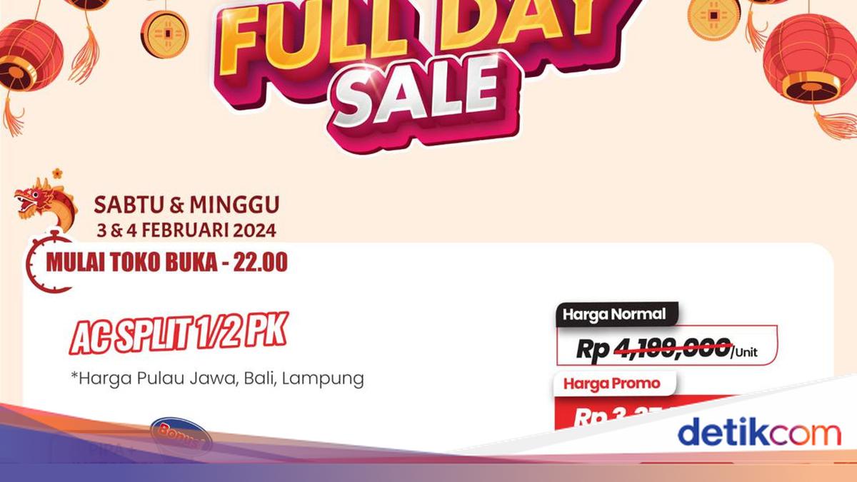 Pesta Diskon Balik Lagi! Beli AC di Transmart Full Day Sale Cuma Rp 2 ...