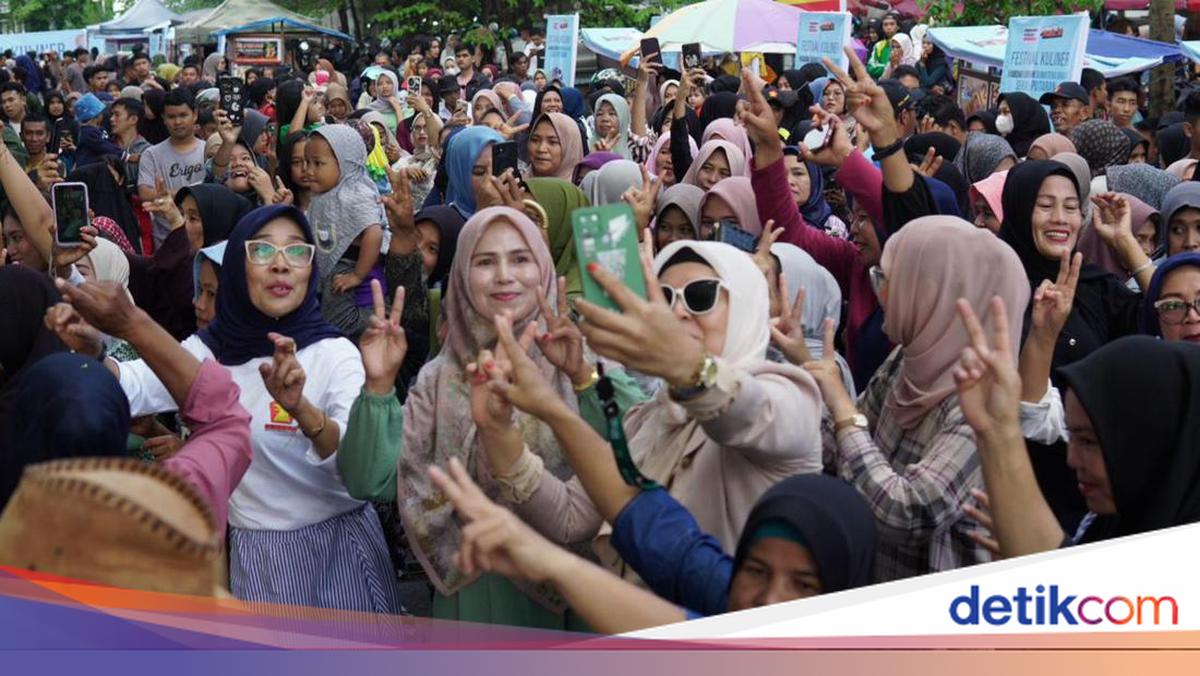 Ribuan Warga Hadiri Festival Kuliner Prabowo-Gibran Sekali Putaran di ...
