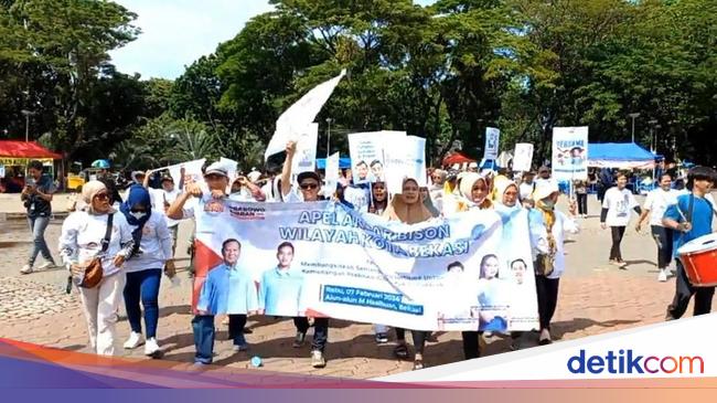 Relawan BISON Long March untuk Dukung Prabowo-Gibran