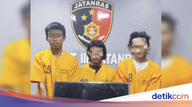 3 Kurir Sabu Curi TV Warga Pangkalpinang, Aksinya Terekam Ponsel Anak ...