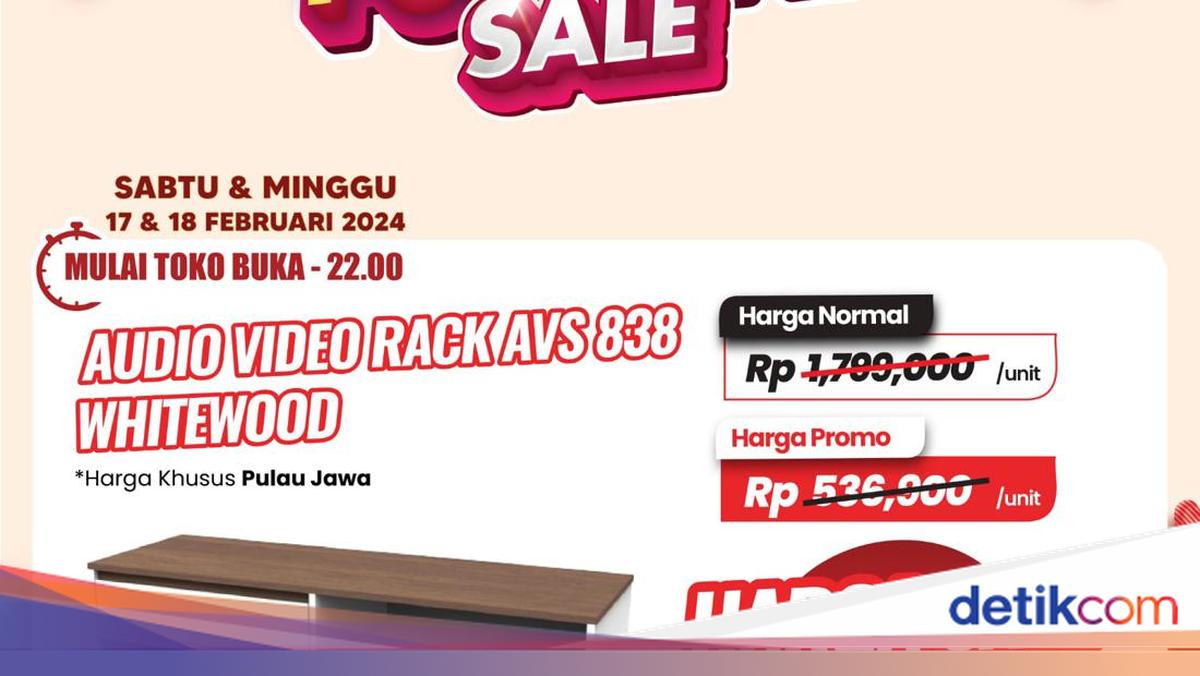Besok Transmart Full Day Sale Balik Lagi, Harga Rak TV+Speaker Murah ...