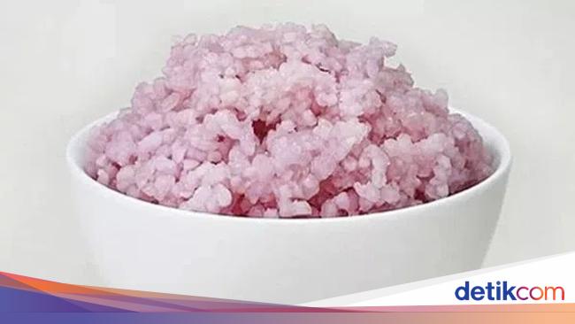Cantik! Nasi Warna Pink Ini Ternyata Diinfus Protein Daging Sapi