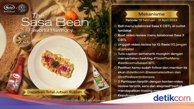 Review Menu Baru The Coffee Bean & Sasa Bisa Dapat Rp 500 Ribu, Mau?