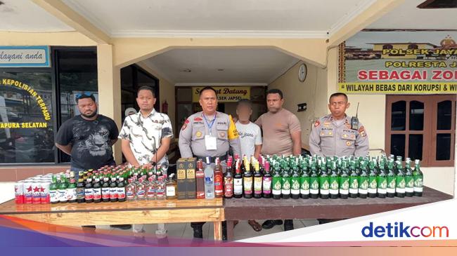 Polisi Sita 168 Botol Miras Ilegal di Entrop Jayapura, Minta Pengedar Kapok