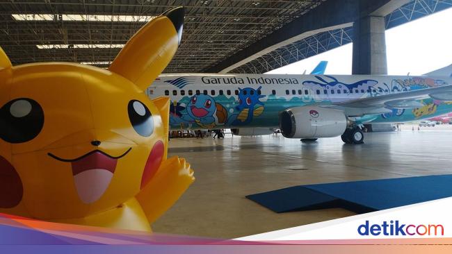 Penampakan Pesawat Pokemon dari Garuda Indonesia yang Menggemaskan