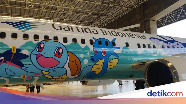 Garuda Indonesia Resmi Luncurkan Pesawat Pokemon, Ini Penampakannya