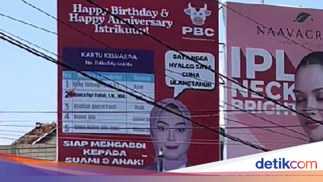 Viral Suami Pasang Billboard untuk Istri yang Ultah, Dikira Kampanye Caleg