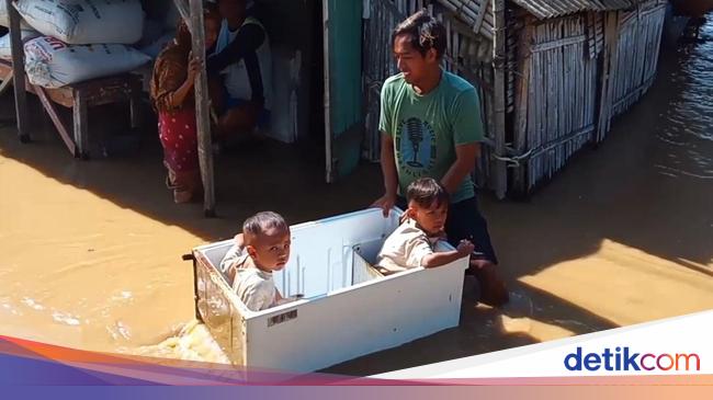 Sungai Pemali Melimpas, 7 Kecamatan di Brebes Kebanjiran