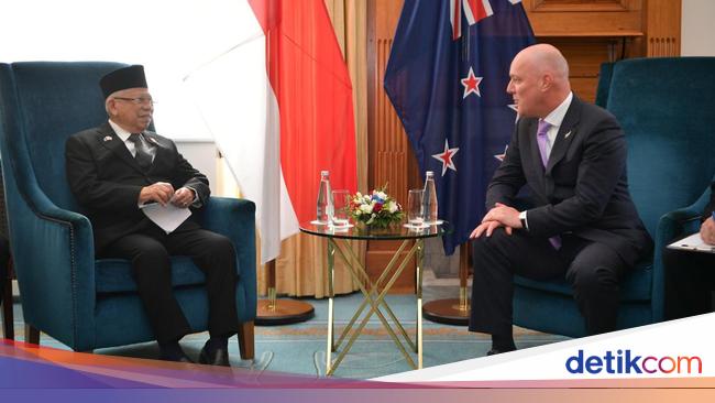 Ma'ruf Amin Bertemu PM Selandia Baru, Kondisi Pilot Susi Air Ikut Dibahas