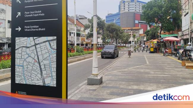 Melihat Hasil Revitalisasi Trotoar di Pancoran Glodok, Kini Makin Lebar