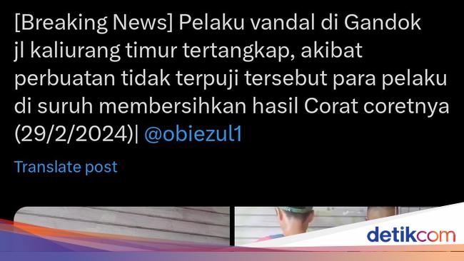 Viral Pelaku Vandalisme Tertangkap di Jakal Sleman