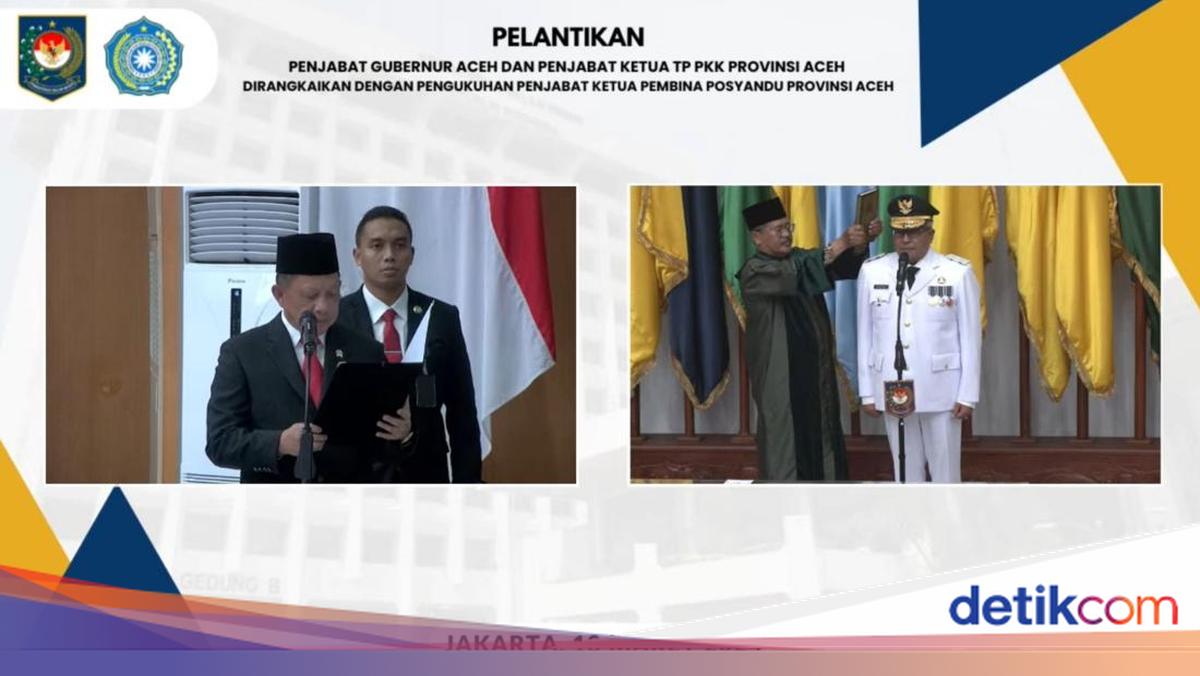 Sekda Aceh Resmi Dilantik Jadi Pj Gubernur Gantikan Achmad Marzuki