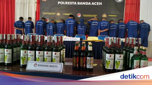 11 Penjual Miras di Aceh Ditangkap Jelang-Selama Ramadan