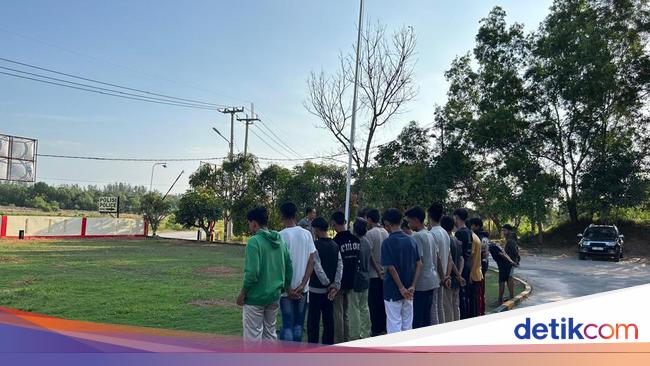 Polisi Amankan 14 Remaja Pelaku Perang Sarung di Karimun