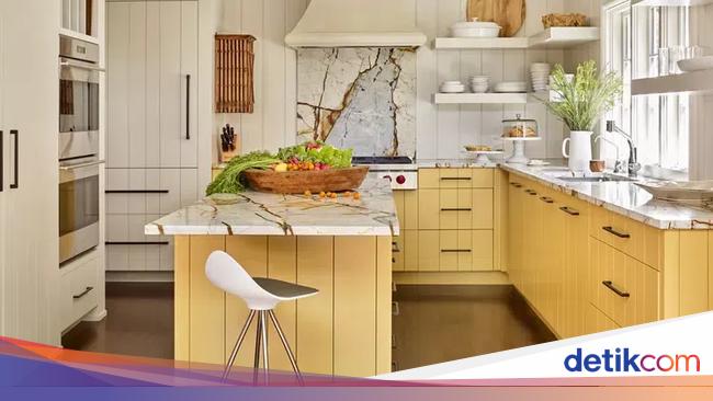 5 Inspirasi Dapur Warna Kuning Biar Tampak Lebih Hidup