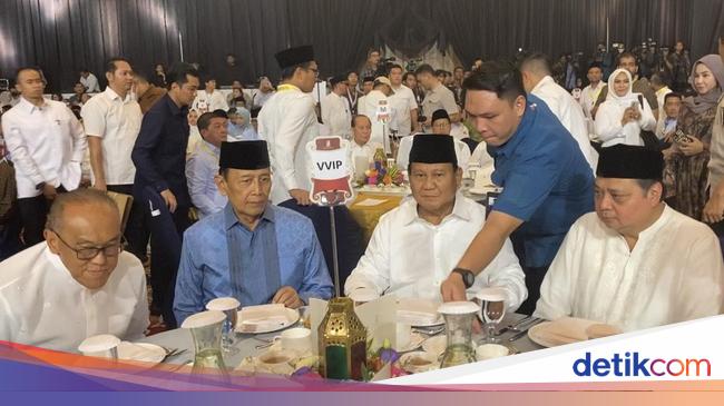 Bukber TKN, Prabowo Semeja dengan Airlangga hingga Wiranto